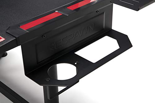 RESPAWN RSP-3010 Computer Ergonomic Height Adjustable Gaming Desk, 52.6 in, Red