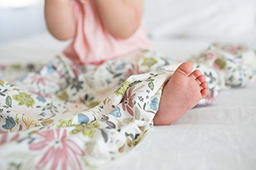 Large Premium Knit Baby Swaddle Receiving Blanket "Olive" by Copper Pearl