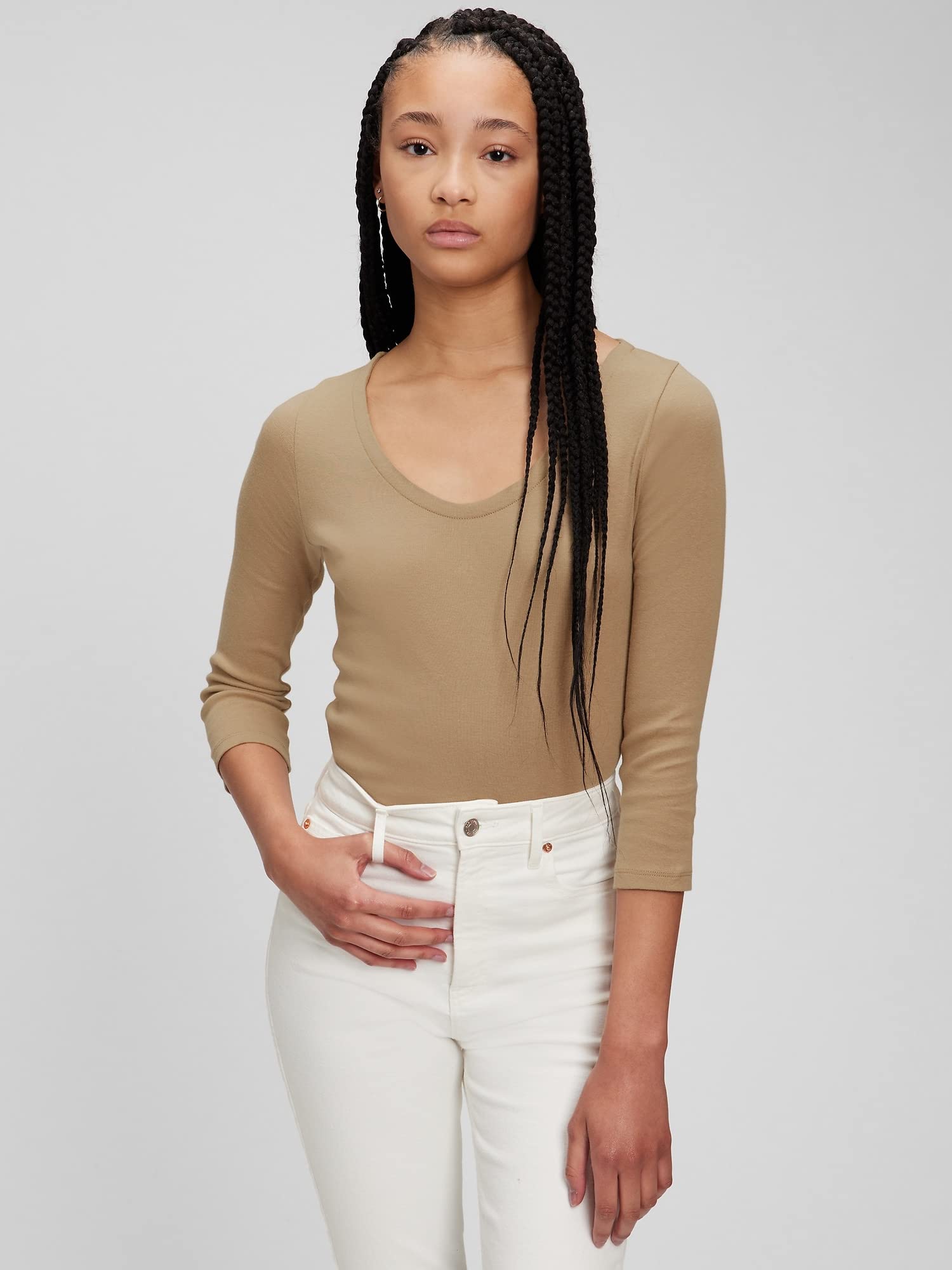 GAP Womens 3/4 Sleeve Ballet T-Shirt