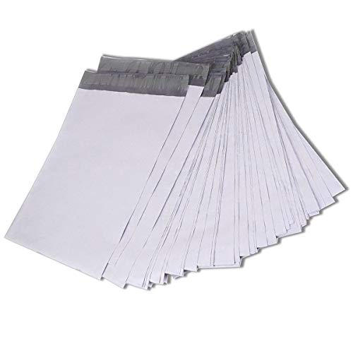 MMBM Poly Mailers, 7.5x10.5 Inch, 90000 Pack, 3 Mil Thick, Shipping Envelope Mailers, White/Grey, Self Seal and Peal Strip