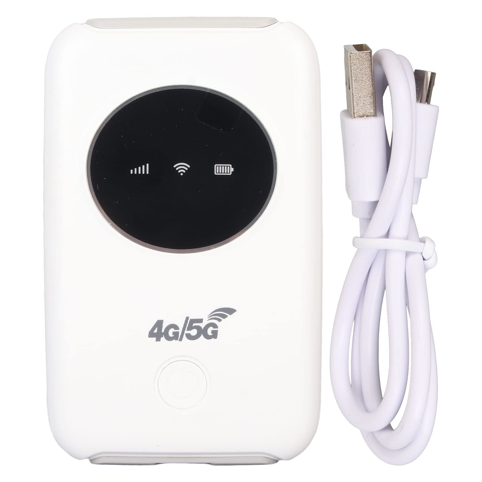 4G LTE Hotspot Router, 300Mbps Unlocked Mobile 5G Hotspot Device with SIM Card Slot, Portable 4G LTE USB Modem Router for Travel Up to 10 Users