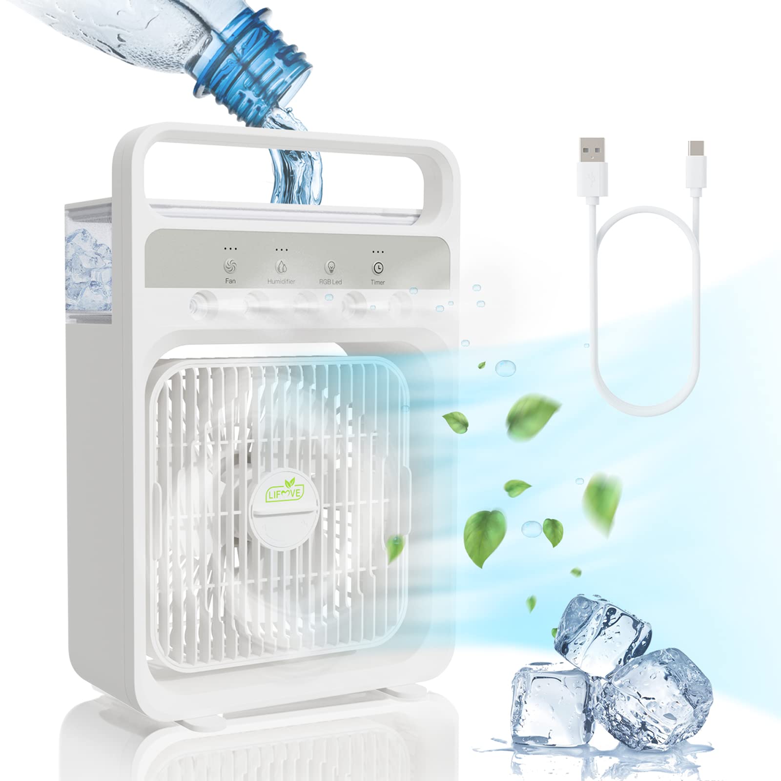 LIFOVE Air Cooler Fan White