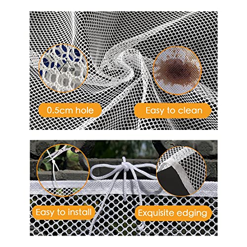 Cat Netting Balcony cat net Balcony Cat Anti-Fall Netting Pet Balcony Mesh Fence Net Child Safety Screen Protection Crib Mesh for Pets Baby (2.5x16.5 ft)
