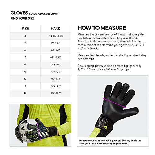adidas Unisex-Child Pedator 20 Training Goalie Gloves Black/Red 5