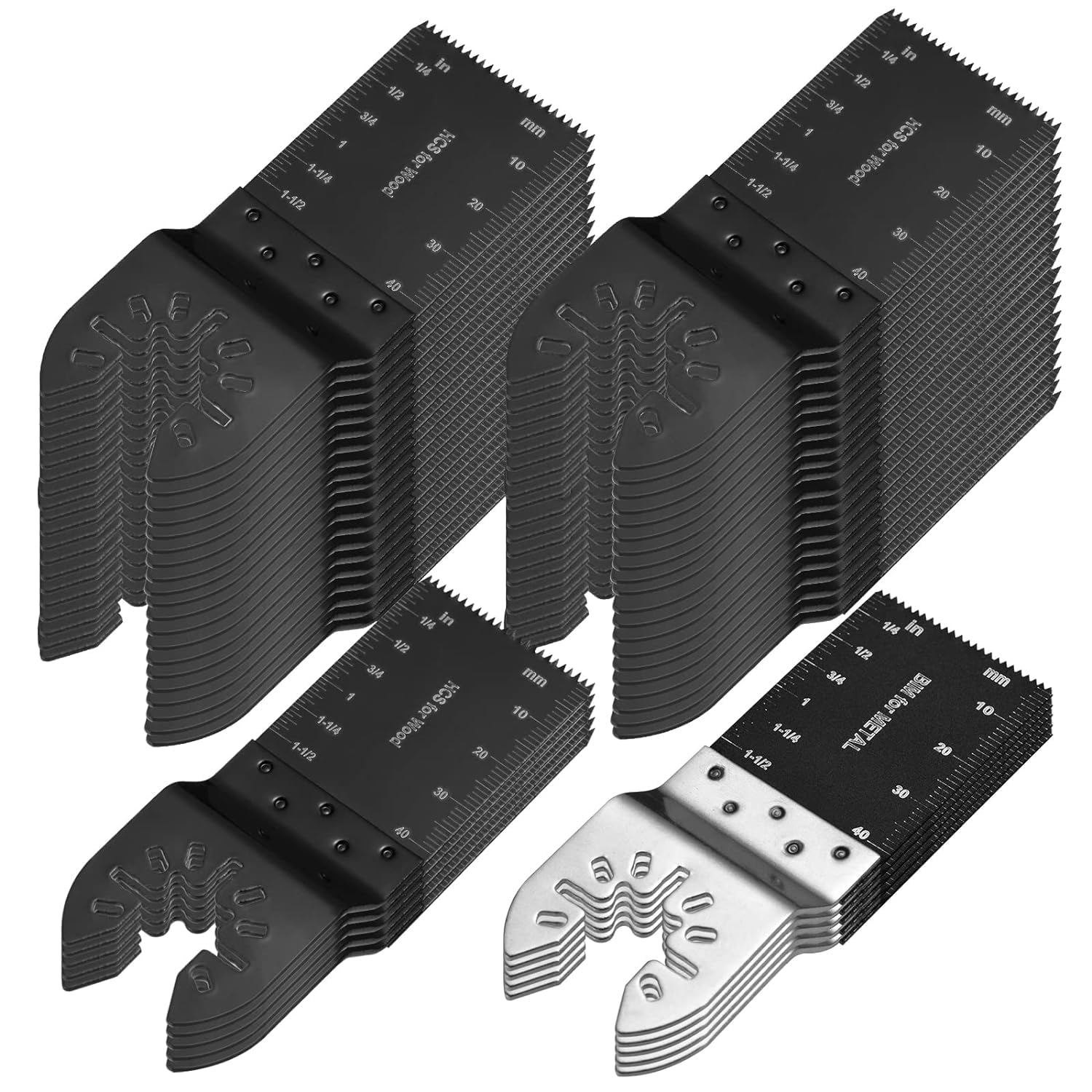 58pcs Oscillating Saw Blades, Professional Universal Multi Tool Blades Kits