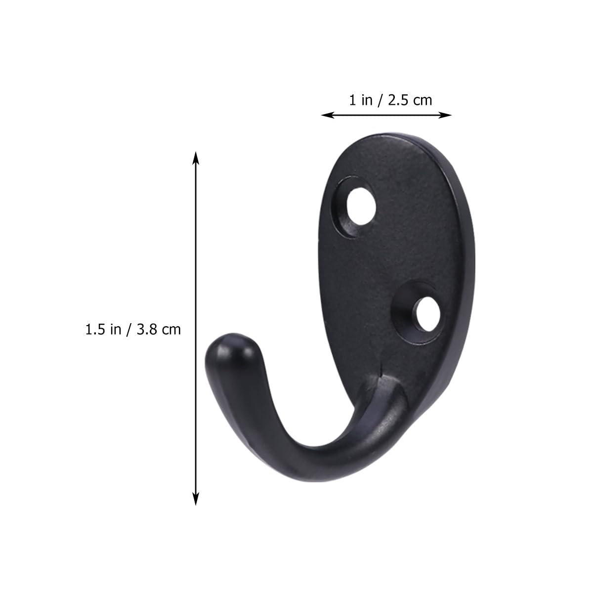 PRETYZOOM 5pcs Metal Wall Hooks for Hanging, Heavy Duty Iron Hanging Hooks for Coat, Cap, Wall Mount Coat Hanger with Screws, Retro Style
