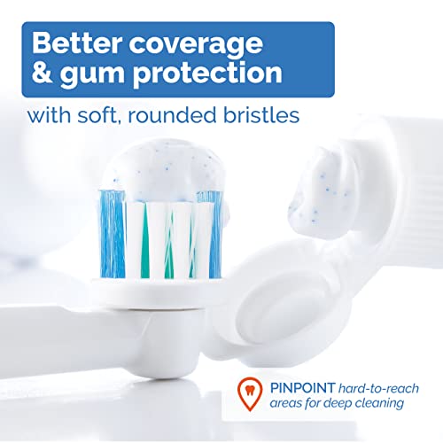 Milos Electric Toothbrush Heads - 4 Pack, Professional Toothbrush Replacement Heads, Compatible with Oral-B Toothbrushes