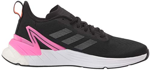 adidas Women's Response Super Running Shoes, Black/Black/Hi-Res Yellow, 8.5