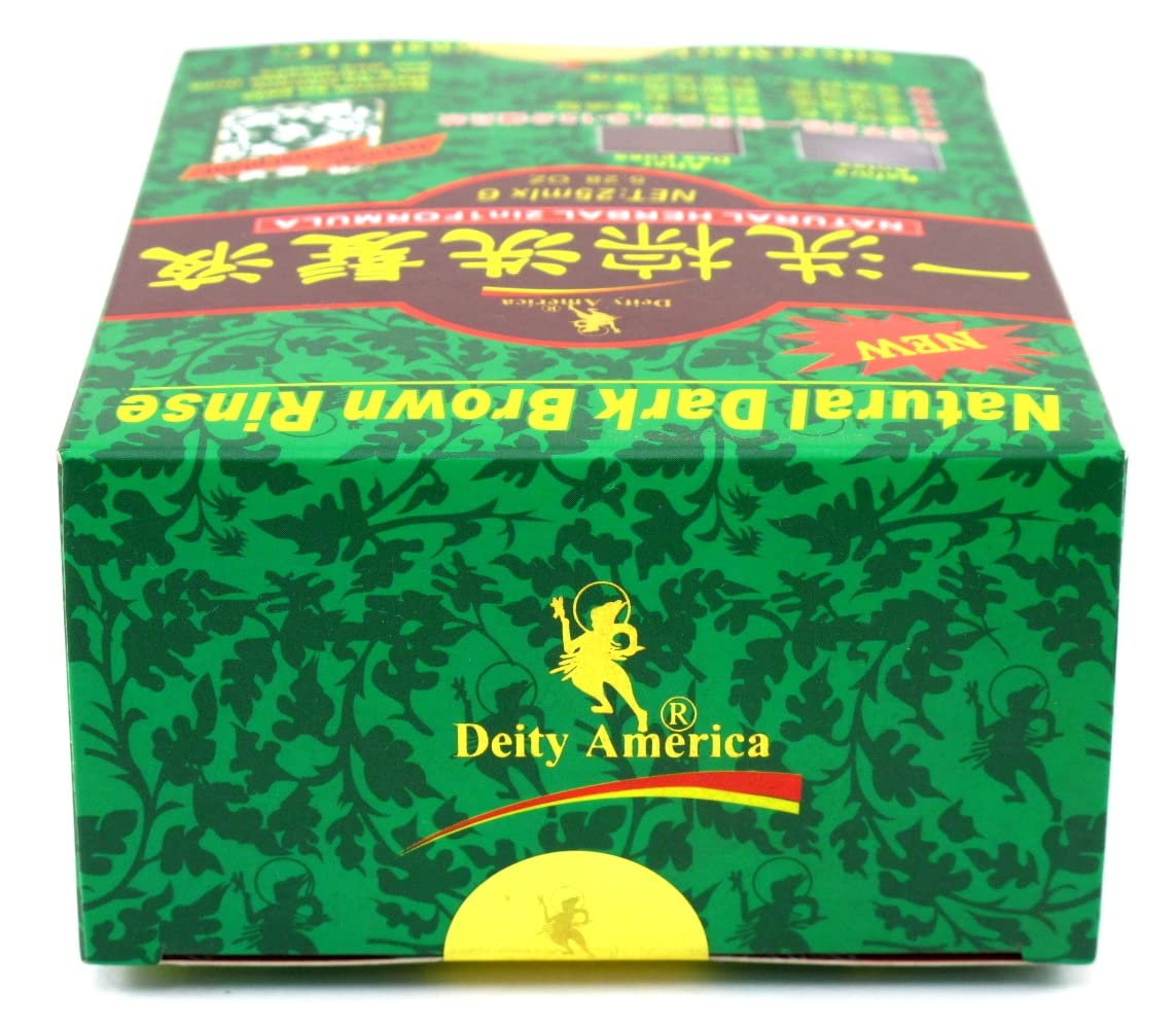 Deity Shampoo Color Change Kit Natural Herbal 2N1 Dark Brown