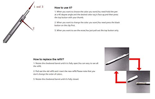 JASON YUEN 2PCS PACK 4 in 1 Multi-Function Pen 4 Colors Pen with 0.5mm Mechanical Pencil and Black/Red/Blue Ballpoint Pen in Gift Package (2PCS PACK, Rose gold)