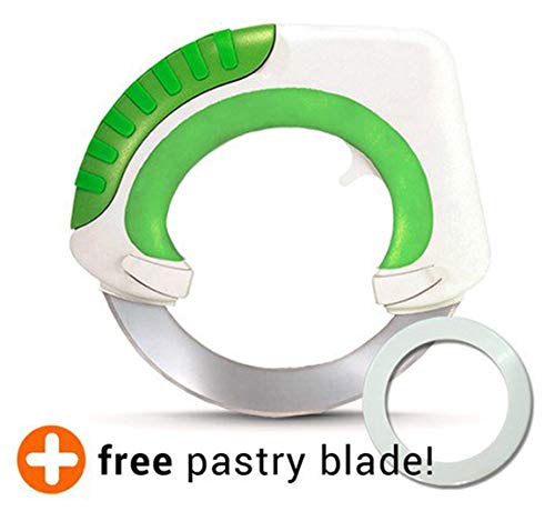 Chef Randall The Rock Chop and Rolling Knife with Extra Blade, Gliding Bearing Control, Green