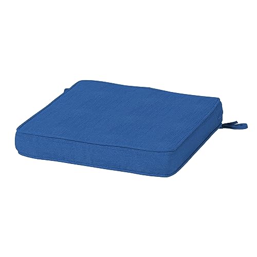 Arden Selections Modern Acrylic Outdoor Seat Cushion 20 x 20, Lapis Blue