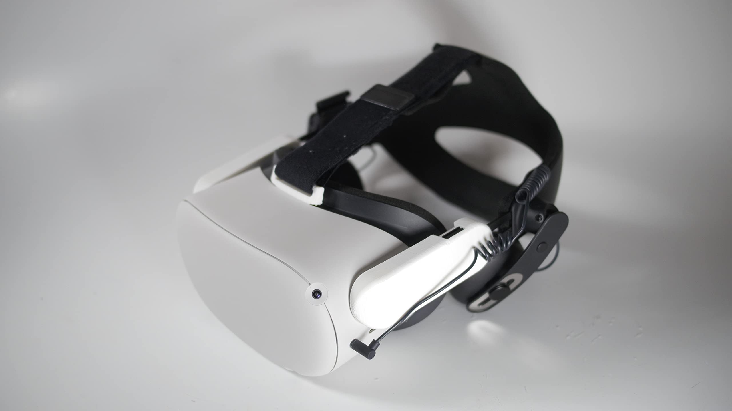 Business Company VR FrankenQuest 2 Adapter Kit for Oculus Quest 2 to Vive Deluxe Audio Strap (Overhang White)