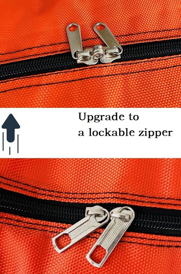 YiKitHom Extra Large Storage Duffle Bag with Zippers and Handles, Heavy Duty Blue Big Long Travel Bag -42x23x13.5Inch