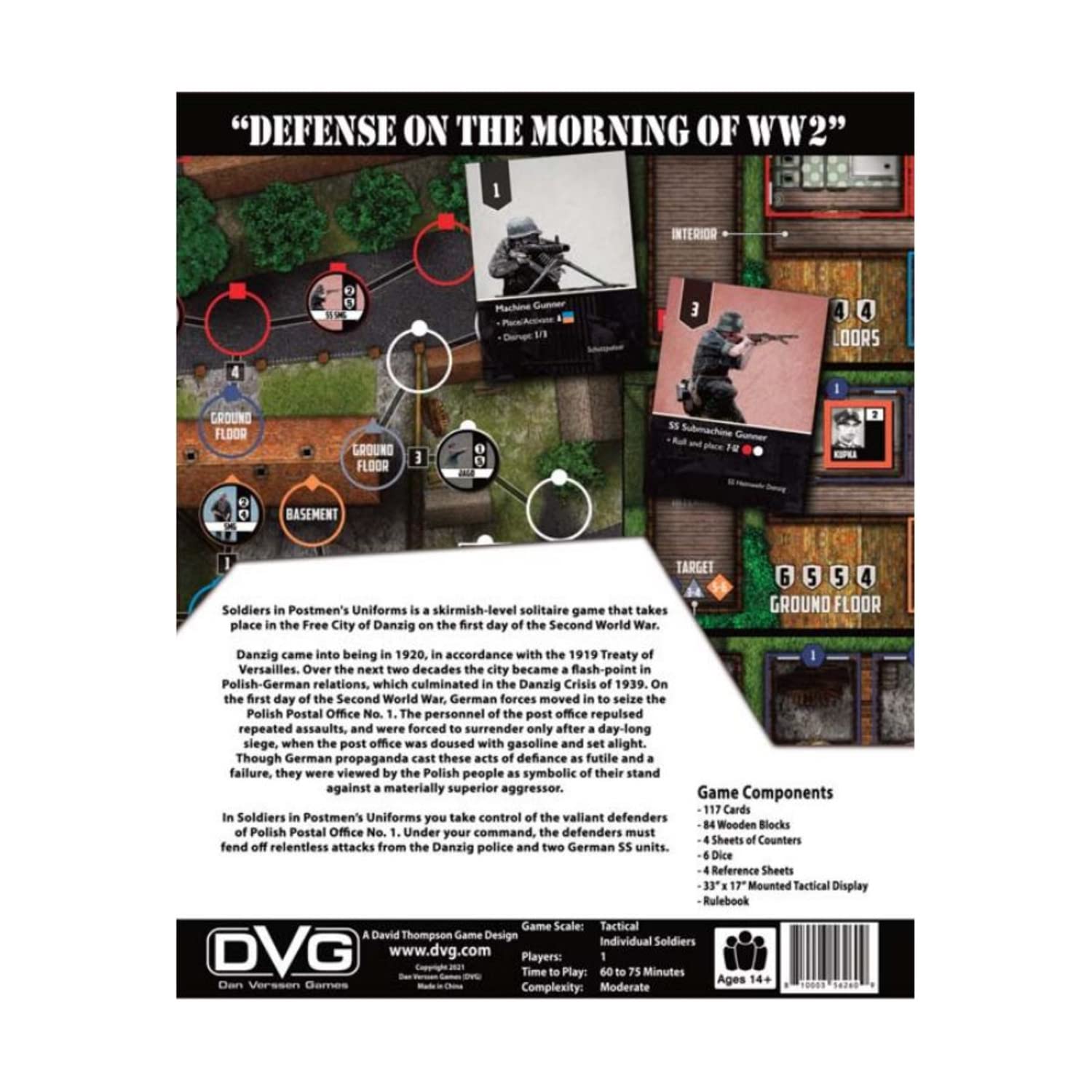 Dan Verssen Games Soldiers in Postmen's Uniforms, Black, DVGDV1-059