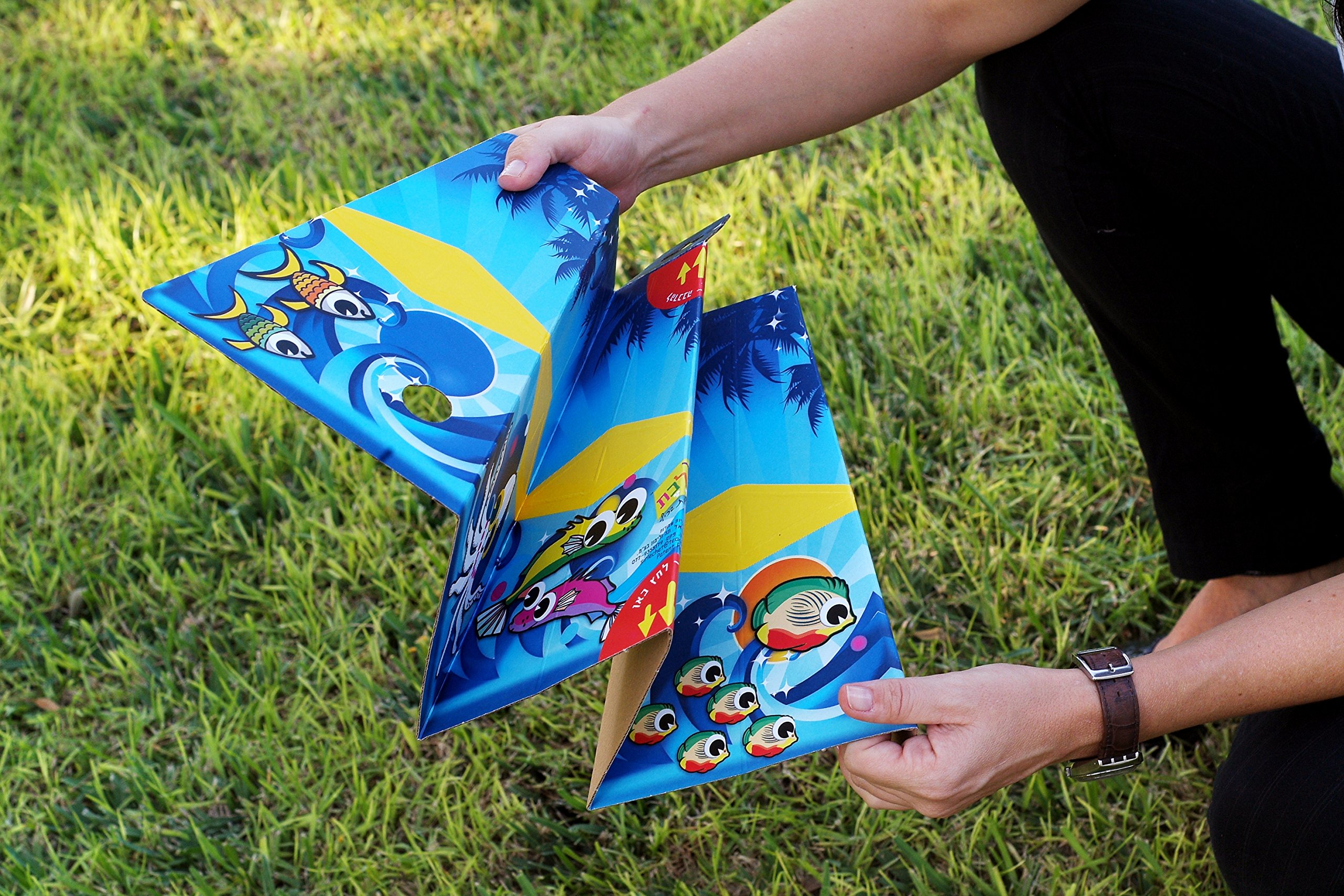 COMFYDO! Travel Potty Foldable Disposable Multiple-Use Potty Training (Ocean Fun) (Blue)