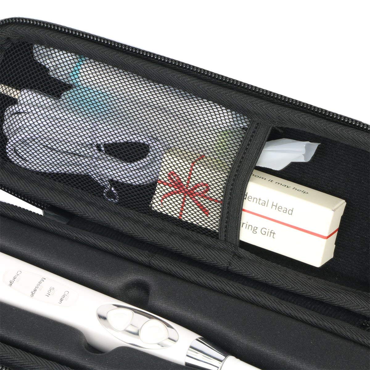 khanka Electric Toothbrush Travel Case with 2 Pack Toothpaste Cap Compatible with Philips and Oral-B
