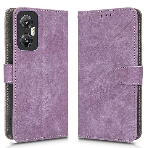 Case Compatible with Infinix Hot 20 5G X666 X666B,Case with Card Slot.Wallet Design,RFID Protection.Standable Flip Case Purple