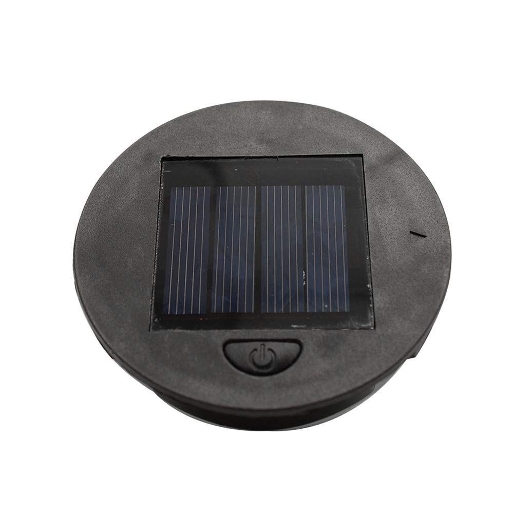 BWWNBY 2Pack Solar Lights Replacement Top LED Solar Panel Lantern Lid Lights Bulb Replacement Part for Outdoor Hanging Lanterns DIY Table Lights Garden Patio Decor