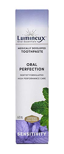 Lumineux Sensitivity Toothpaste - Fluoride Free, Certified Non-Toxic - NO Artificial Flavors, Colors, SLS Free, Dentist Formulated - Relieves Sensitive Teeth Without the Harm - 3.75 Oz