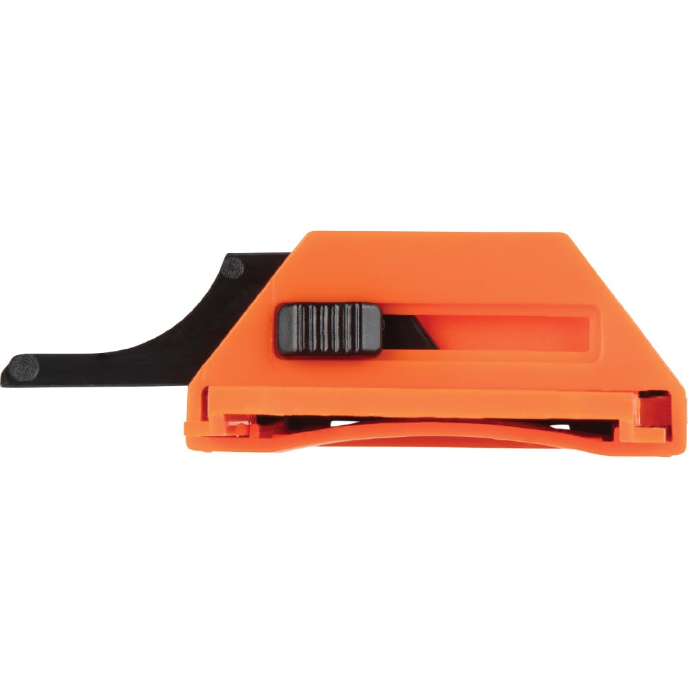 Klein Tools 44125 Utility Knife Blade Dispenser with 50 Triple Ground Replacement Blades for Long-Lasting Sharpness