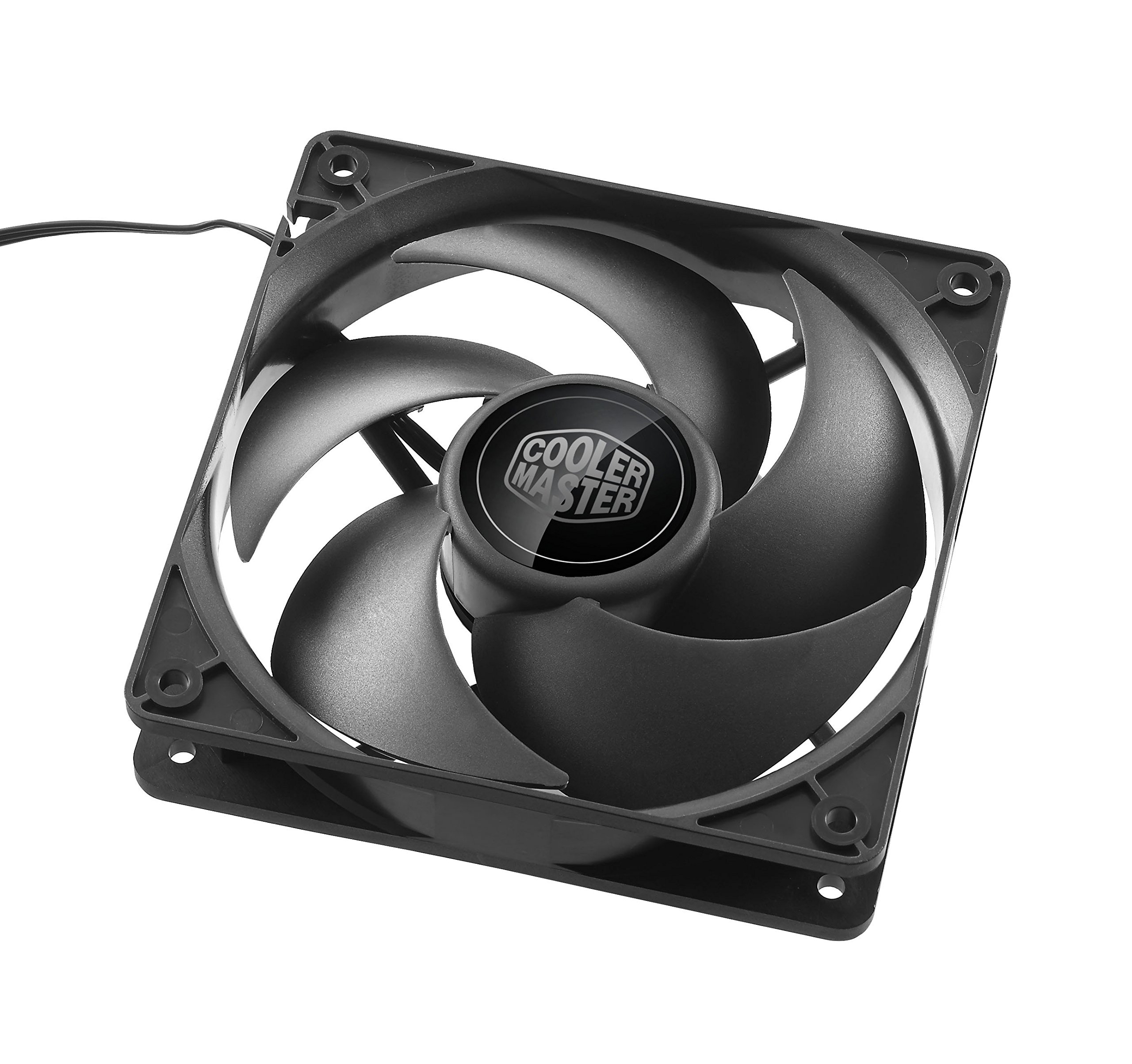 Cooler Master Silencio FP 120 PWM Case & Cooling Fan (4-Pin) - 120 mm Ultra-Quiet Fan (6.5-14 dBA), Sealed Loop Dynamic Bearing (LDB), Exclusive Silent Driver IC, Jam Sensor, MTTF 160K hrs - Black