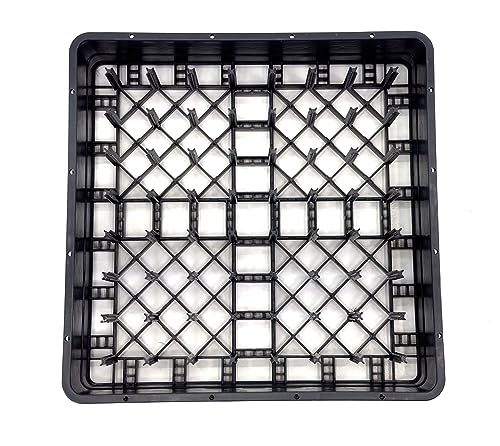 Farag Janitorial Peg Plate Rack for Commercial Dishwasher | Full Size Tray Rack | Polypropylene | Gray