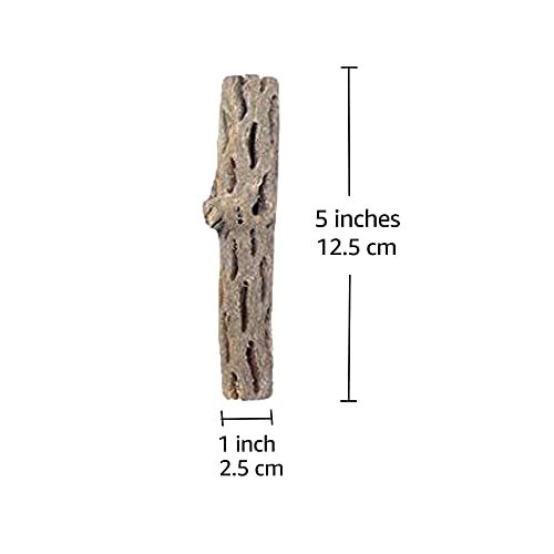SunGrow Cholla Wood for Betta Fish, 5-Inches Long, Encourage Exercise, Create Basking Spot for Tropical Fish, Creative Addition to Home Crafts, Great Accent Piece, 3-Pcs