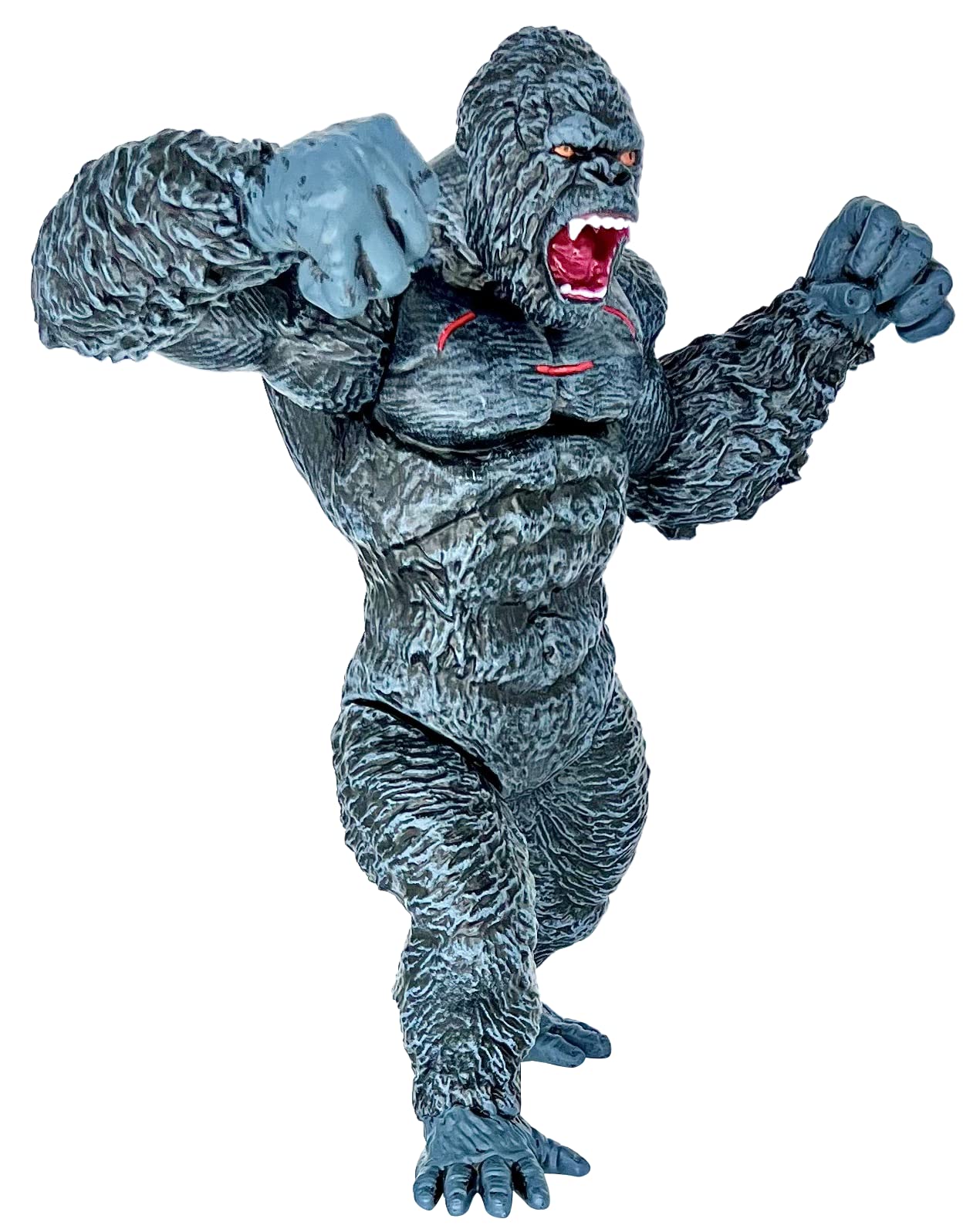 TwCare Giant King Kong vs Godzilla Attack Action Figure 11” Movie Series Fight Mode Gorilla Ape Solid Wild, Travel Bag
