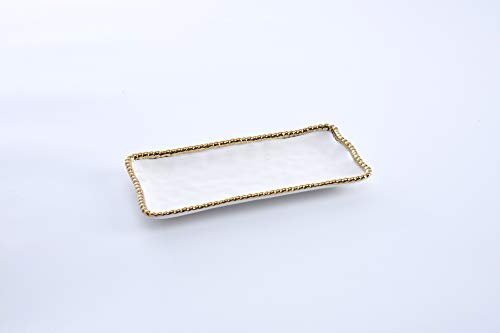 Pampa Bay Golden Salerno Small Rectangular Tray