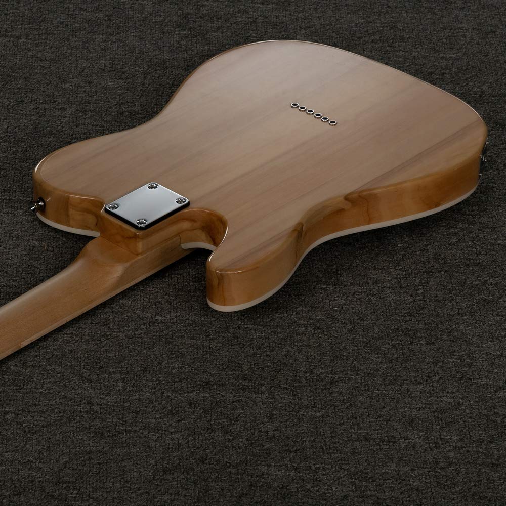 Bysesion Semi-Hollow Electric Guitar F Hole SS Pickups Maple Fingerboard White Pearl Pickguard Log Color