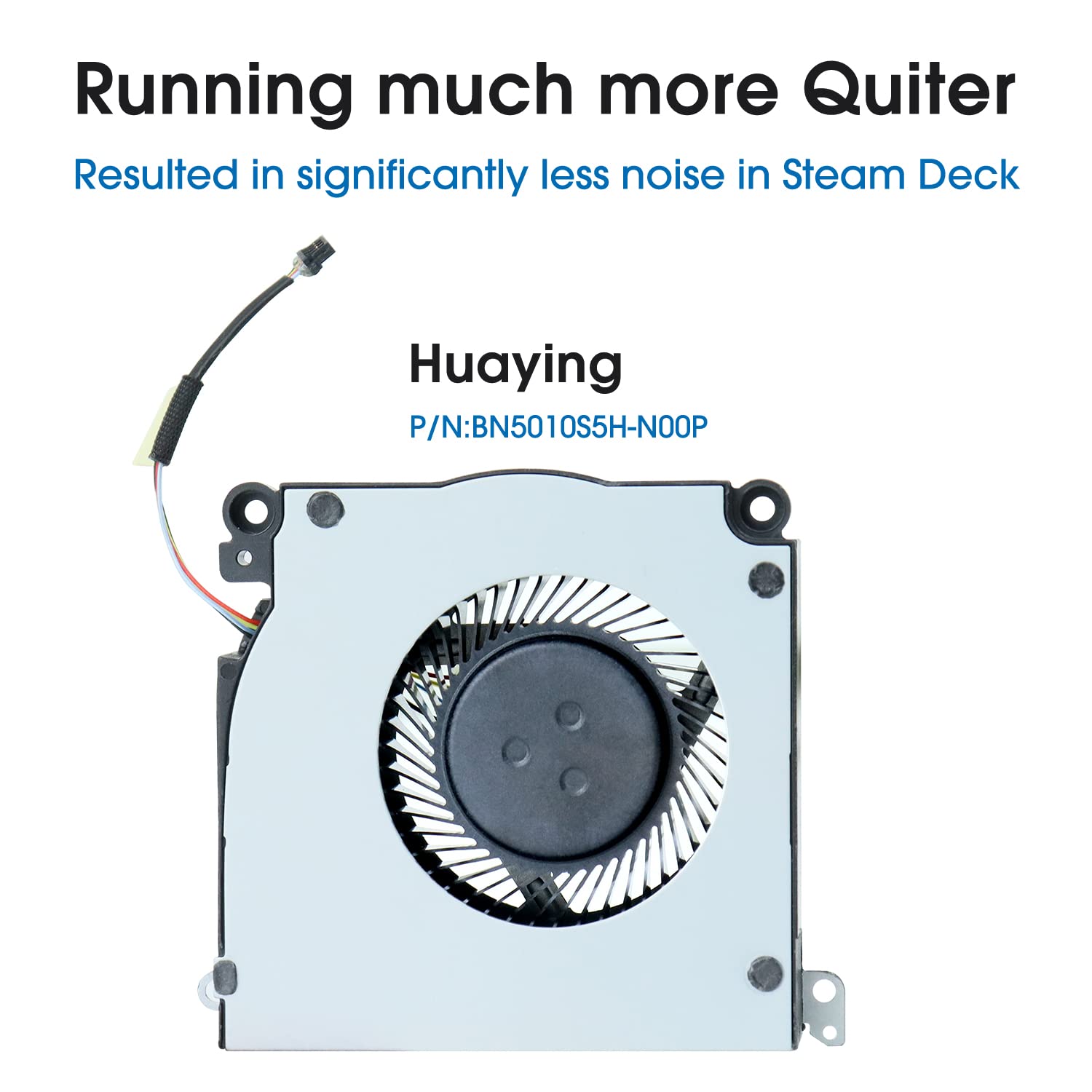 amFilm Steam Deck Fan Replacement - (Huaying) Replacement CPU Cooling Fan for Steam Deck with Screwdriver Set Complete Installation Set, 2021 & 2022 64 GB/ 256 GB NVMe/ 512 GB NVMe Model