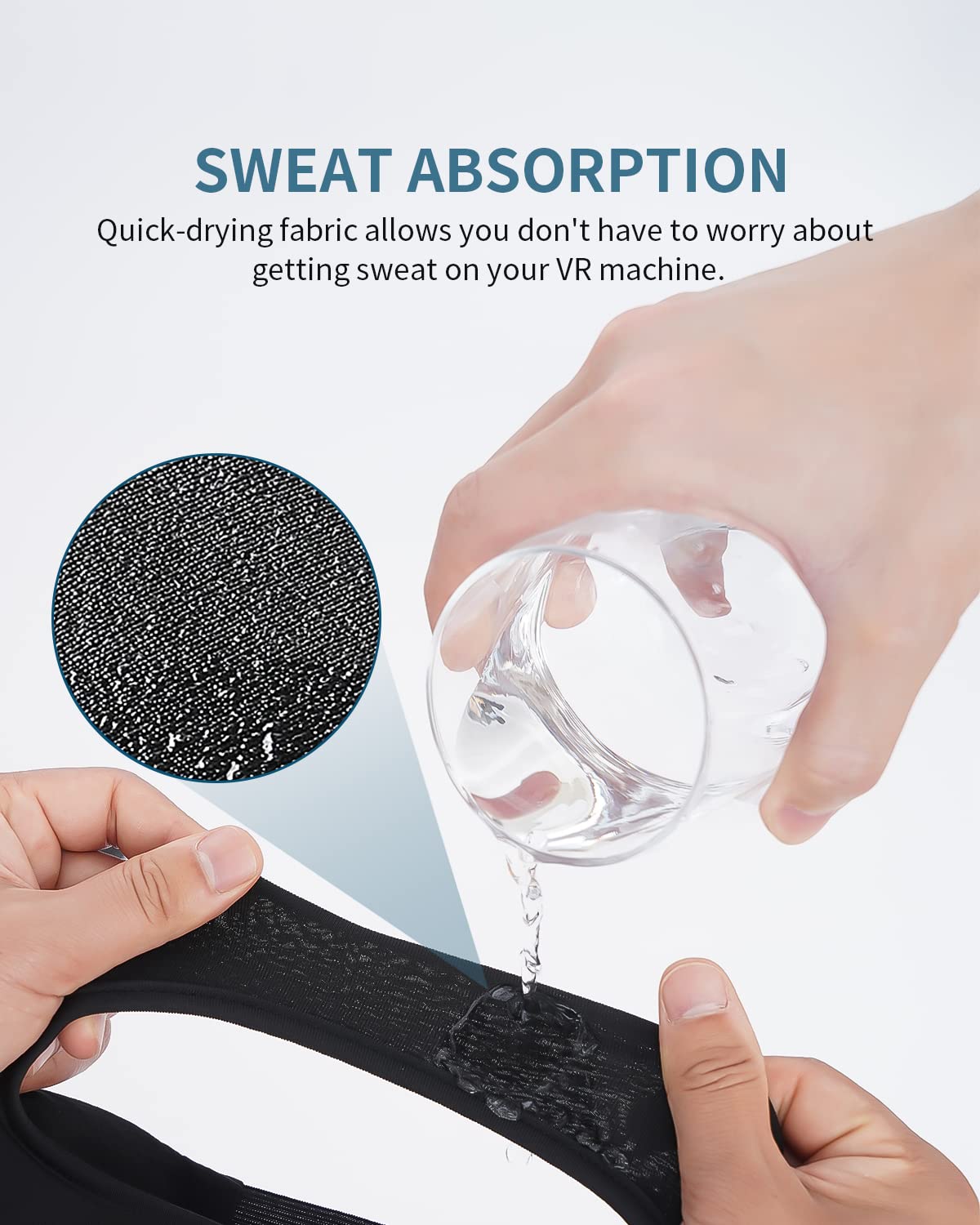 VR Masks, Anylion VR Facemask Accessories Sweat-Absorbing Quick-Drying & Breathable Sweatband for Exercise, Skin Protecting Replacement 3 Pieces