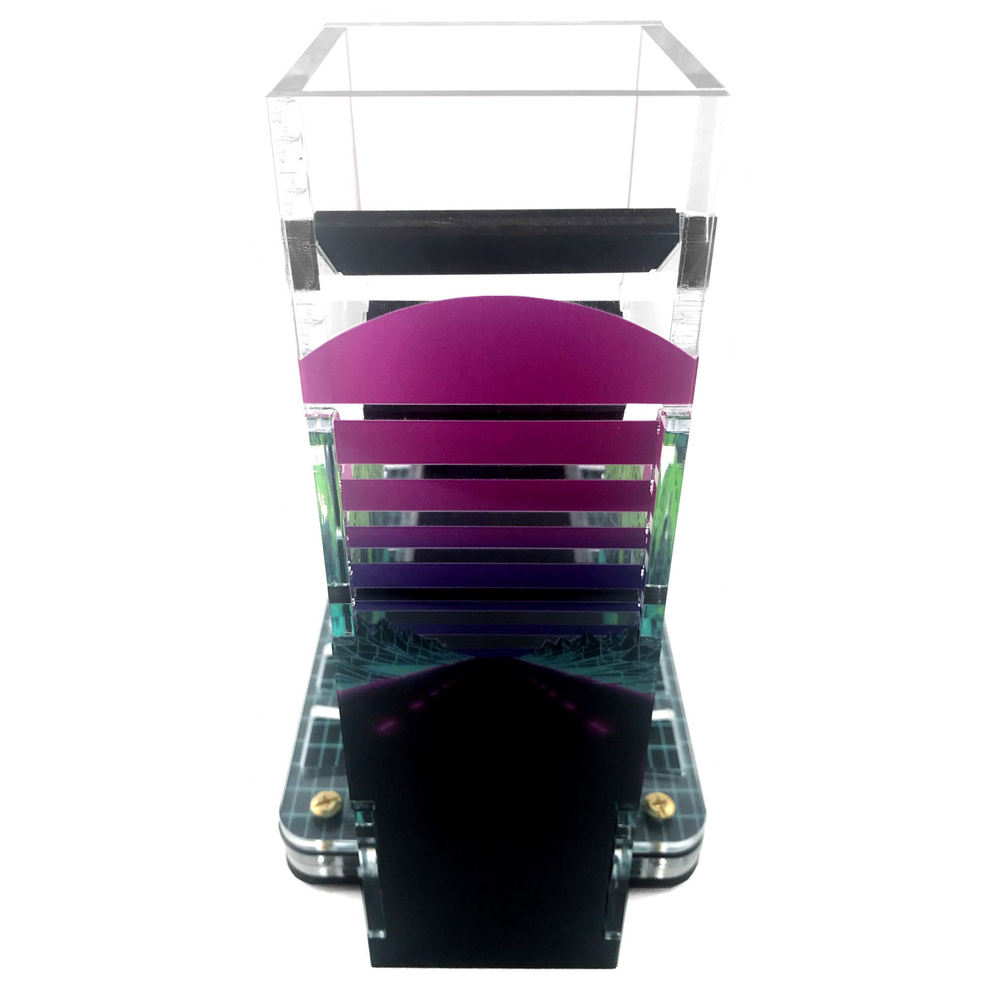 C4Labs Deluxe Dice Tray and Dice Tower - Synthwave (Dice Tray and Tower Bundle)