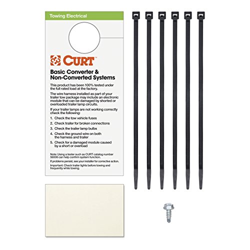 CURT Class 3 Trailer Hitch Bundle with Wiring for Chevrolet Express, GMC Savana - 13040 & 55540