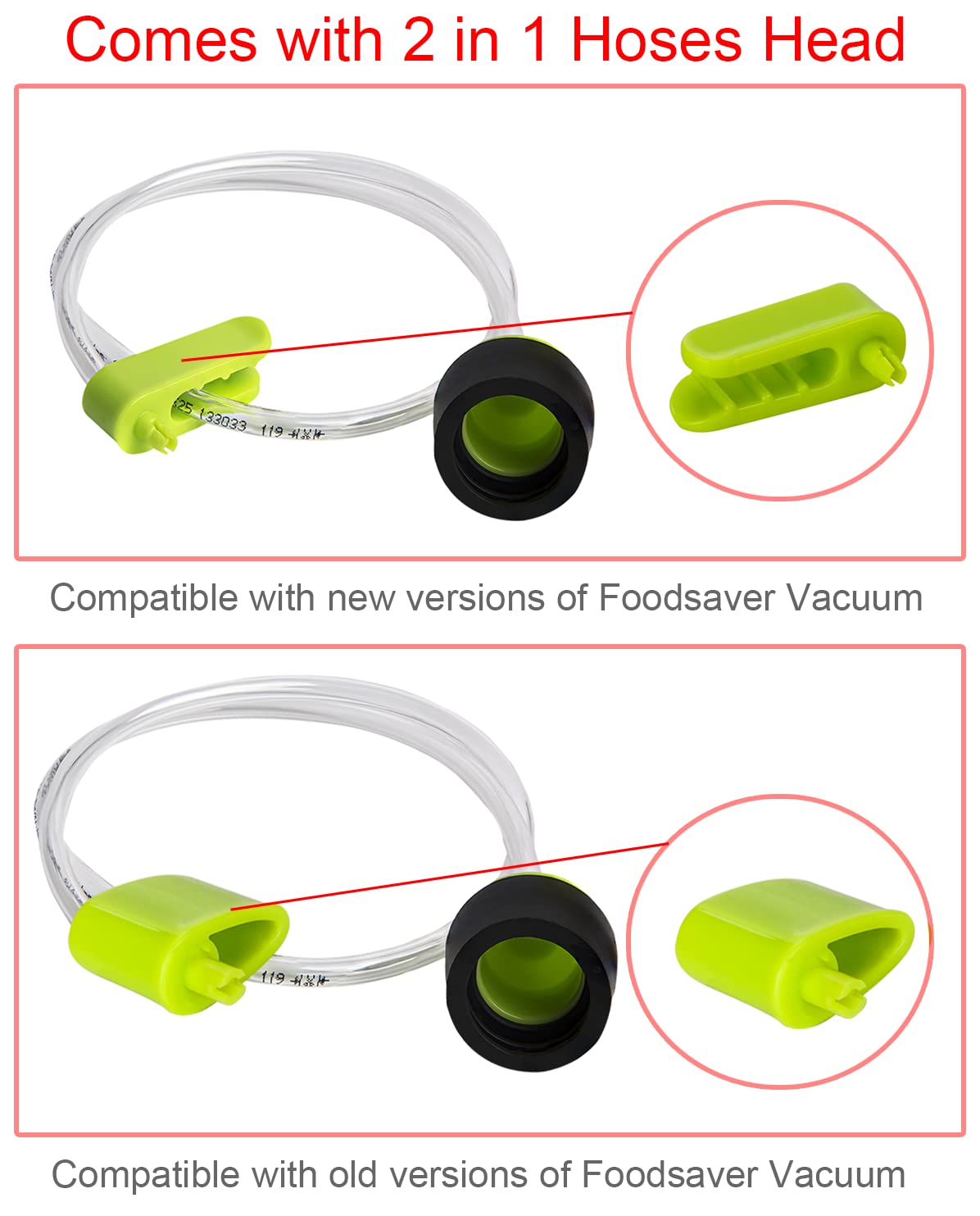 Accessory Hose Compatible with FoodSaver,Accessory Hose FA2000,FM2000 and FM2100 GM FAX12 000 Compatible