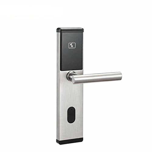 DHTDVD Silver Color Electronic Door Lock RFID Smart Card Systems Door Lock for Hotel (Size : Right Inside)