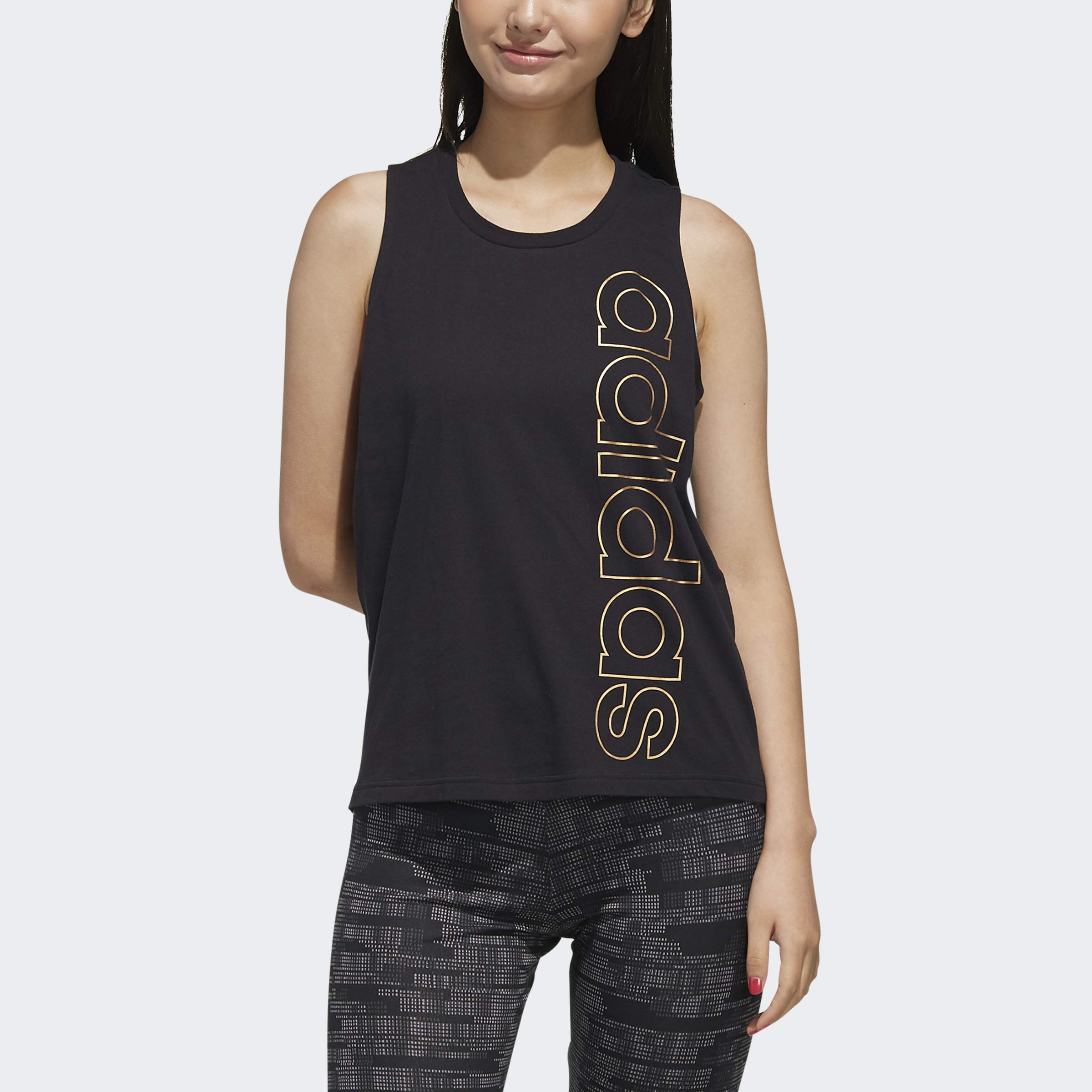 adidas Women's Essentials Tank Green Tint/Copper Metallic X-Large