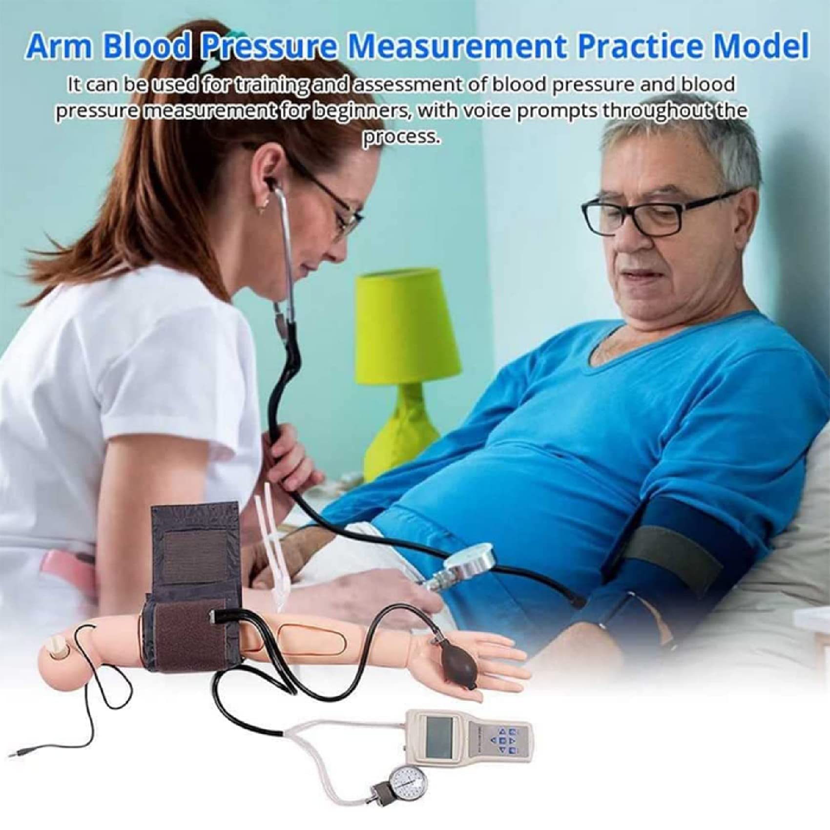 Arm Simulator Model, Advanced Electronic Blood Pressure Measurement Arm Operation Training Model for Nurse Apprentice Doctor