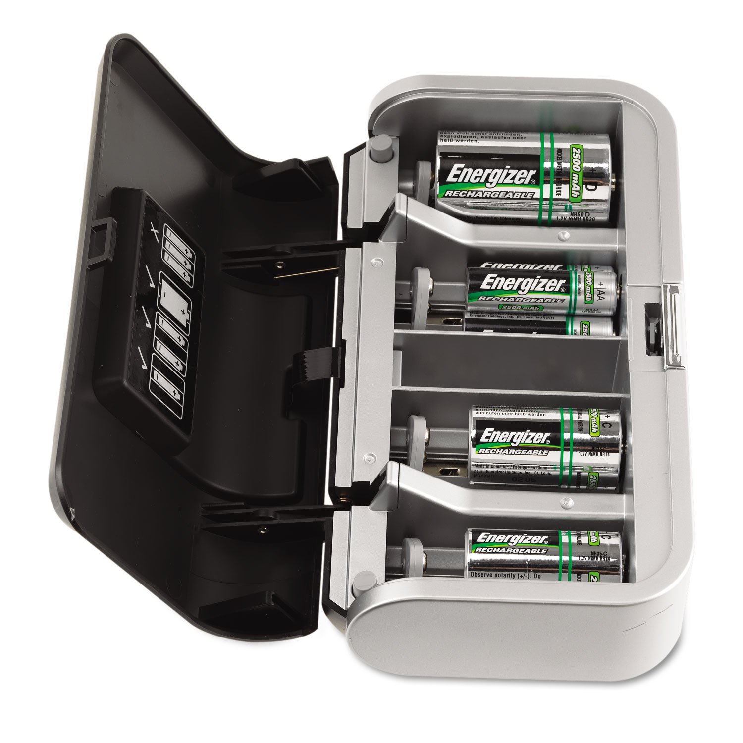 Energizer Products - Energizer - Family Battery Charger, Multiple Battery Sizes - Sold As 1 Each - Charges AA, AAA, C, D and 9V batteries