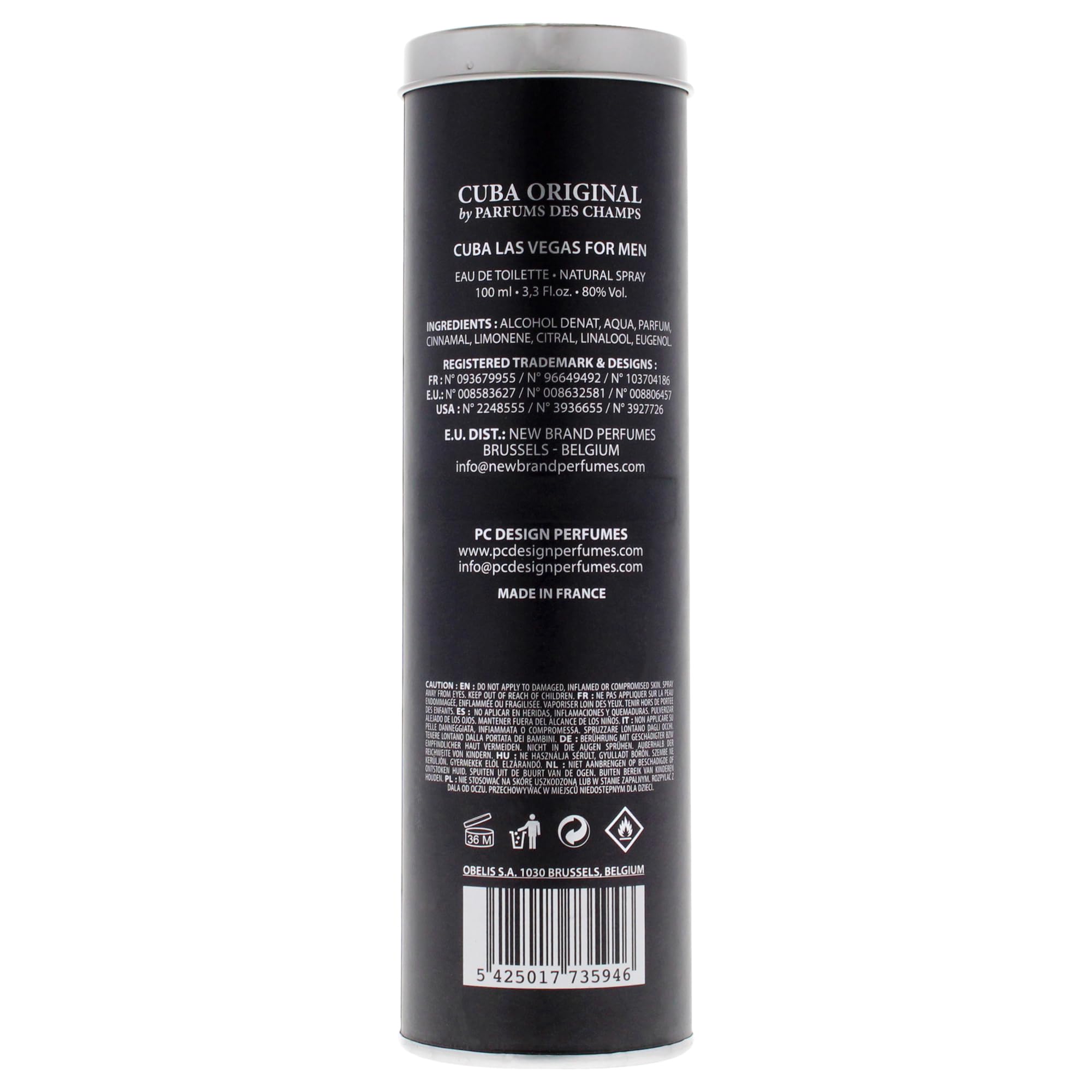 Cuba Cuba City Las Vegas Men 3.3 oz EDT Spray