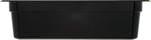 Carlisle FoodService Products Storplus Full-Size Plastic Food Pan, Food Storage Container, for Catering, Buffets, Restaurants, Polycarbonate, Full Size, 6 Inches Deep, Black, (Pack of 6)