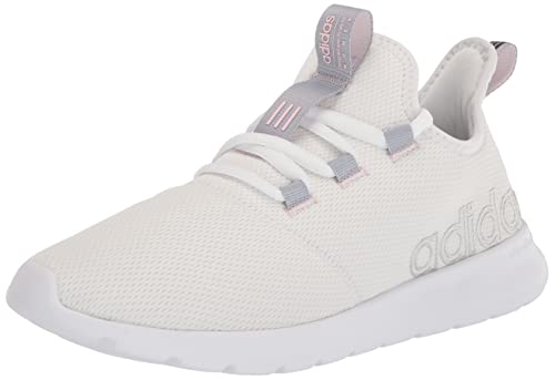 adidas Women's Casual Running Shoe, White/White/Clear Pink, 8
