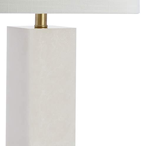 JONATHAN Y JYL5009A Jeffrey 29" Metal/Marble LED Table Lamp Contemporary Transitional Bedside Desk Nightstand Lamp for Bedroom Living Room Office College Bookcase LED Bulb Included, Brass Gold/White