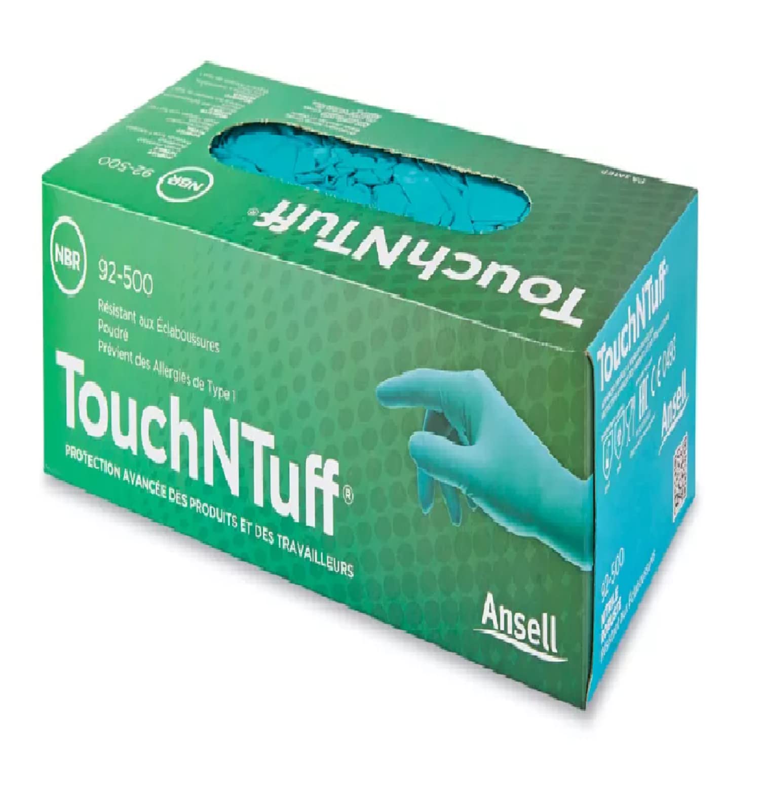 Generic Nitrile Gloves Disposable Latex Free Chemical Resistant Gloves, Teal, Large