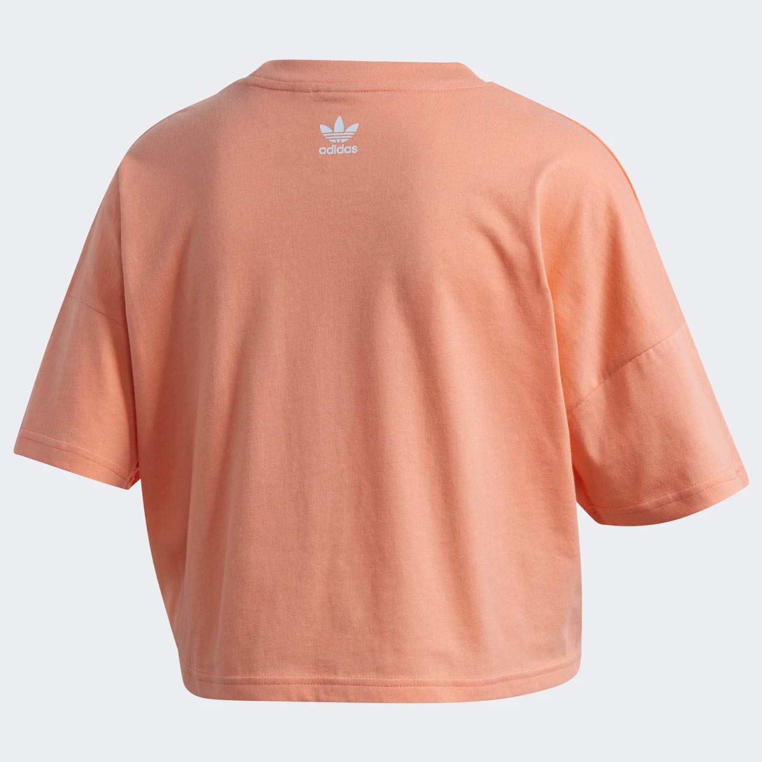 adidas Originals Women's Large Logo Tee Chalk Coral/Semi Coral Large