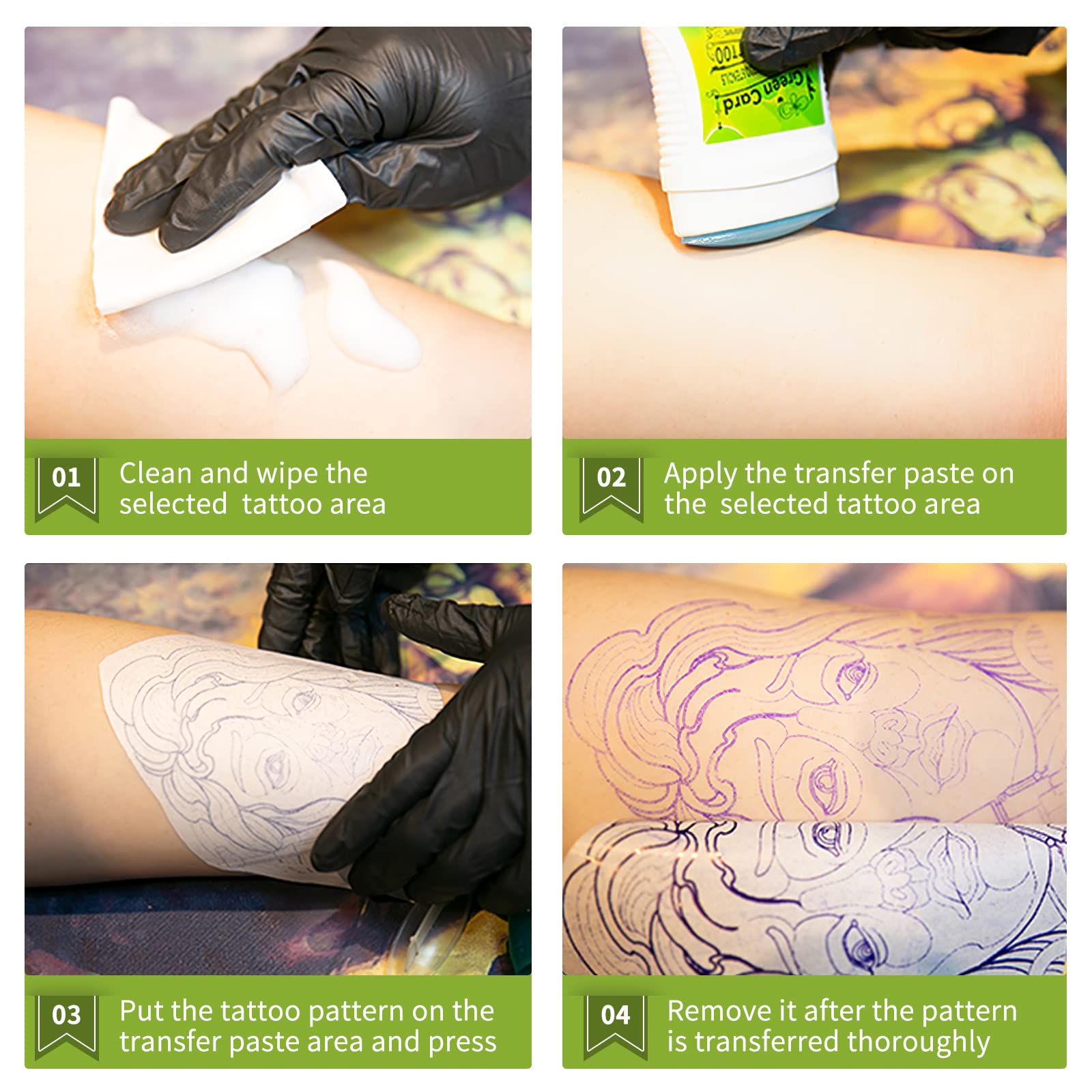 SUPVOX Tattoo Transfer Cream Gel Tattoo Skin Solution Gel for Tranfer Paper Machine Transfer Soap Tattoo Supplies Accessories