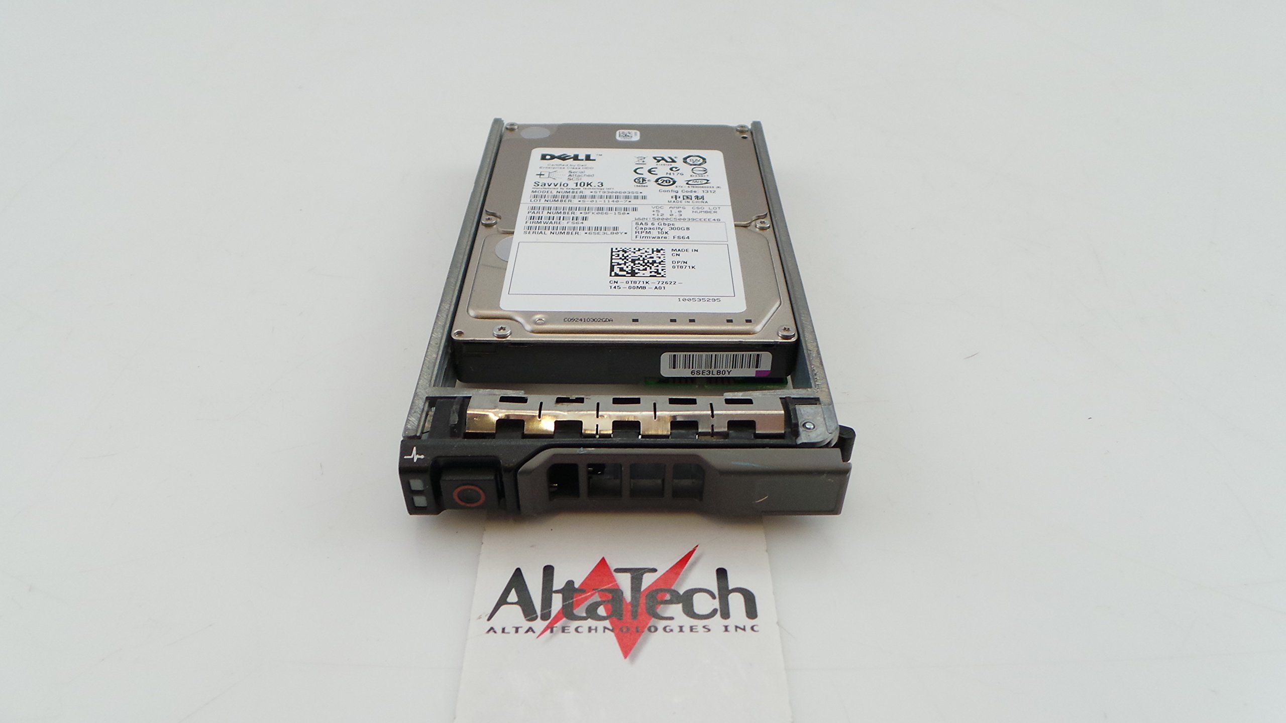 Dell T871K 300GB 2.5 6Gb/s SAS - 10k RPM Internal Hard Drive