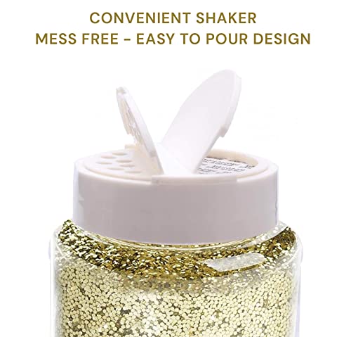 Glitter β 1 LB Gold Glitter β Glitter for Resin, Glitter for Crafts, Fine Glitter for Scrapbooking β Ultimate Bulk Craft Glitter for Tumblers