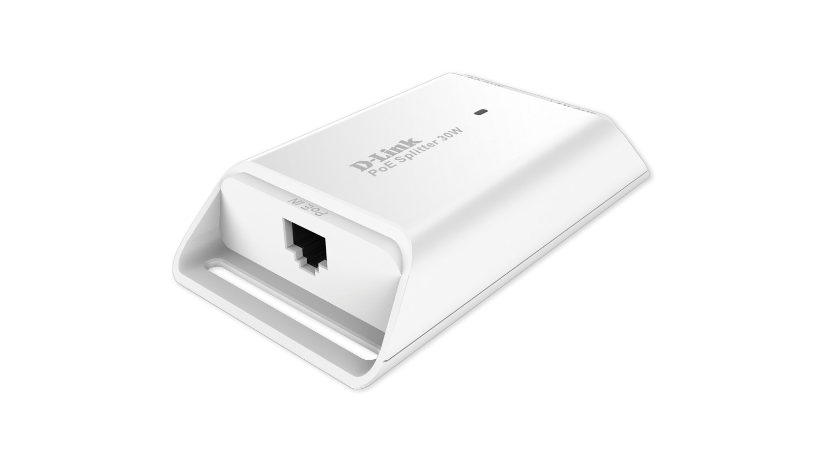 D-Link PoE Splitter Adapter 1 Port Gigabit Ethernet DC Power Cable PoE+ Supports 5V, 9V, 12V IP Surveillance Camera (DPE-301GS),White